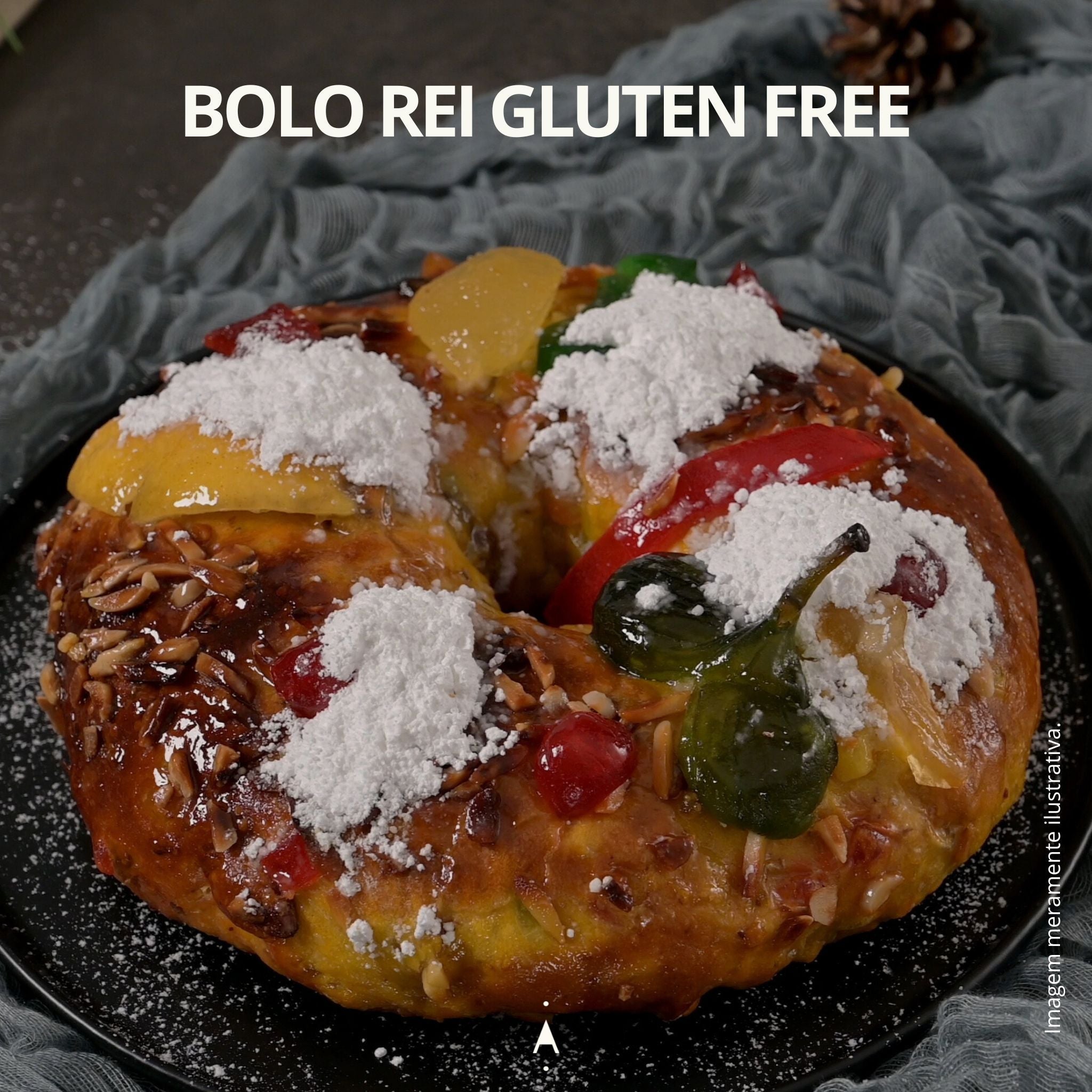 Receitas saudáveis e simples Bolo-Rei Gluten Free